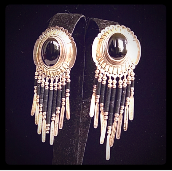 Valtallica's Vintage | Jewelry | Vintage Stc Sterlsilver Onyx Concho ...